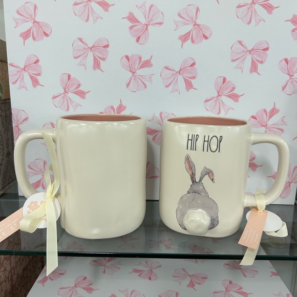 Rae Dunn | Dining | Rae Dunn Hip Hop Cream Ceramic Mugs 2 | Poshmark